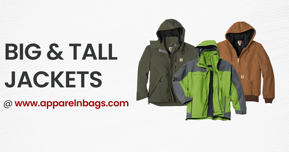 Custom Logo Big & Tall Jackets | Men & Women