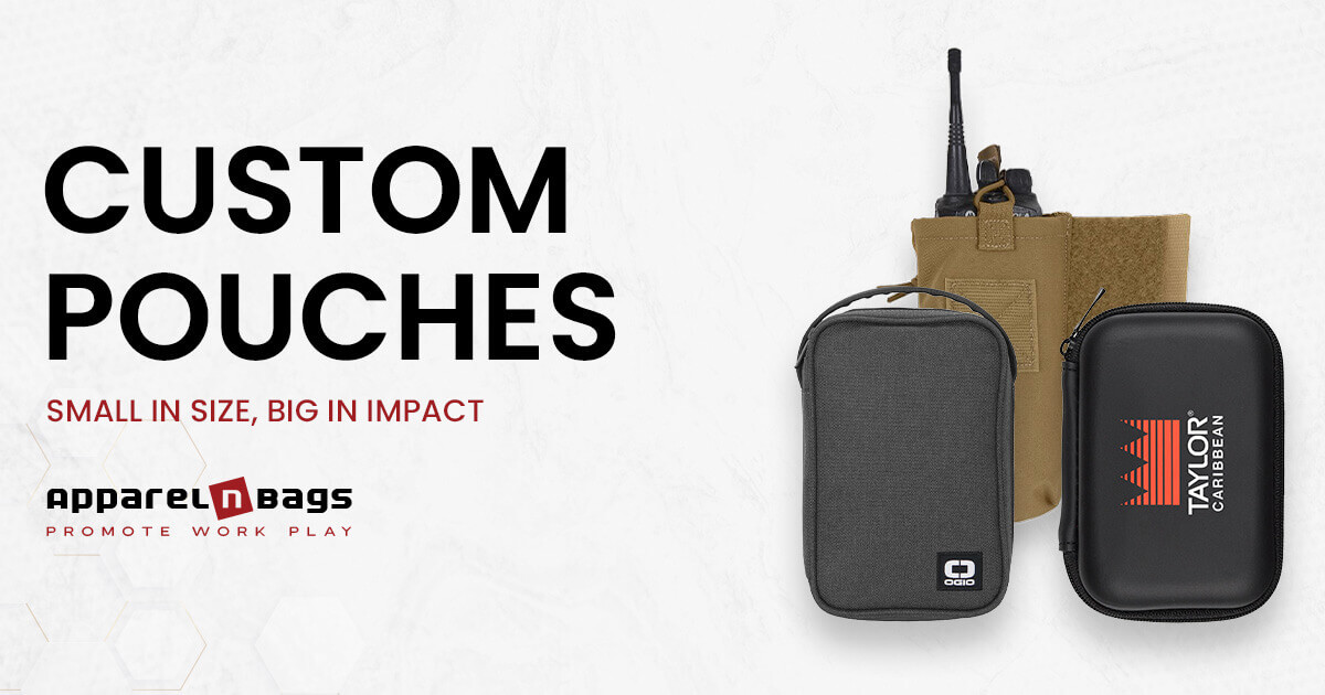 Shop High-Quality Custom Pouches in Bulk | ApparelnBags