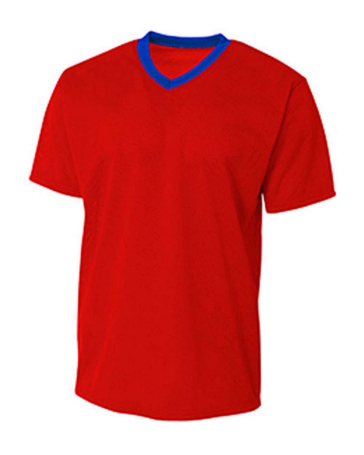 A4 NB3364 Youth Polyester Mesh V-Neck T-Shirt