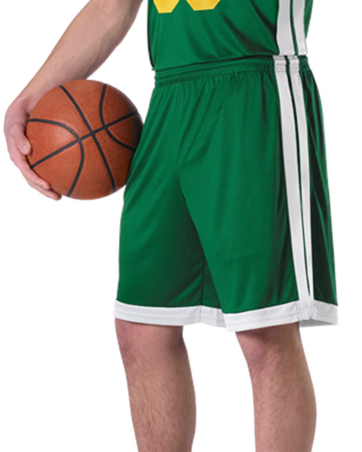 Alleson Athletic 538P Men's Single Ply Basketball Shorts