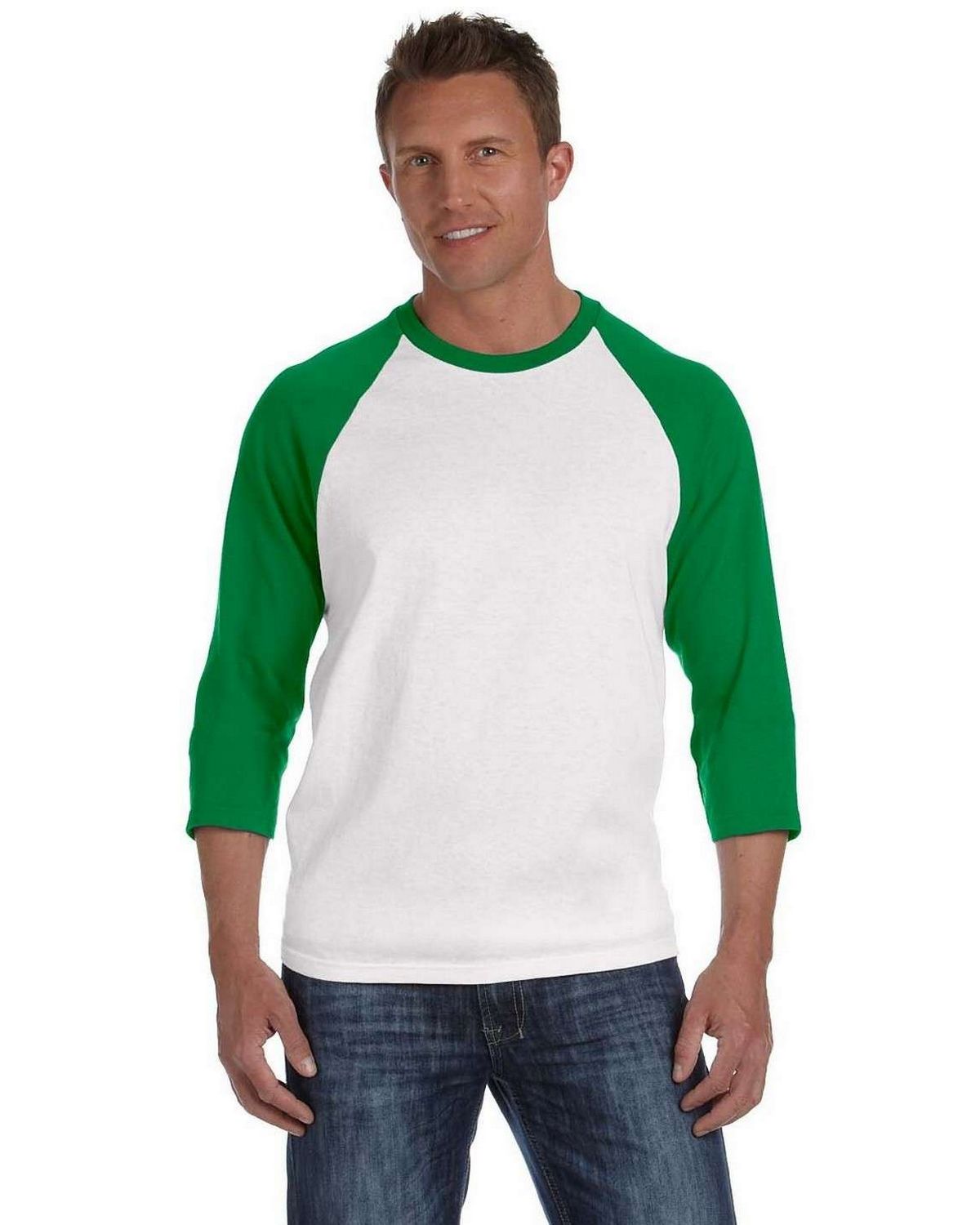 Anvil 2184 | Anvil 2184 Men's Cotton Raglan Baseball T Shirt