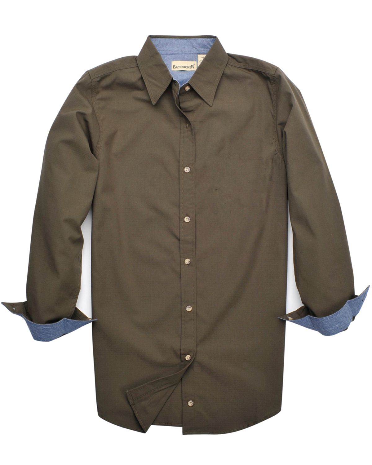 Backpacker BP7037 Ladies Wayfarer Rip Stop Long-Sleeve Shirt