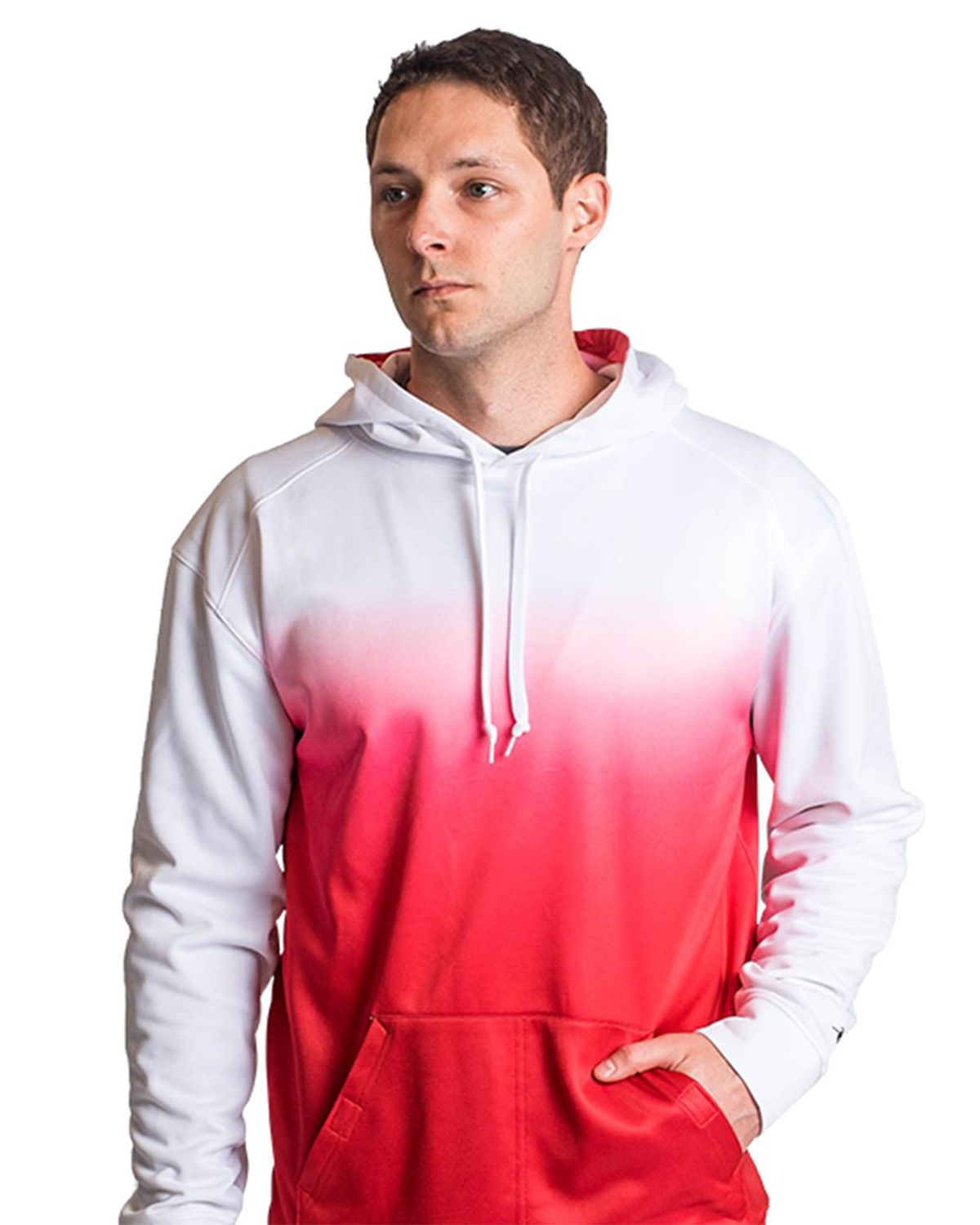 Badger 1403 | Badger 1403 Men's Ombre Hooded Sweatshirt