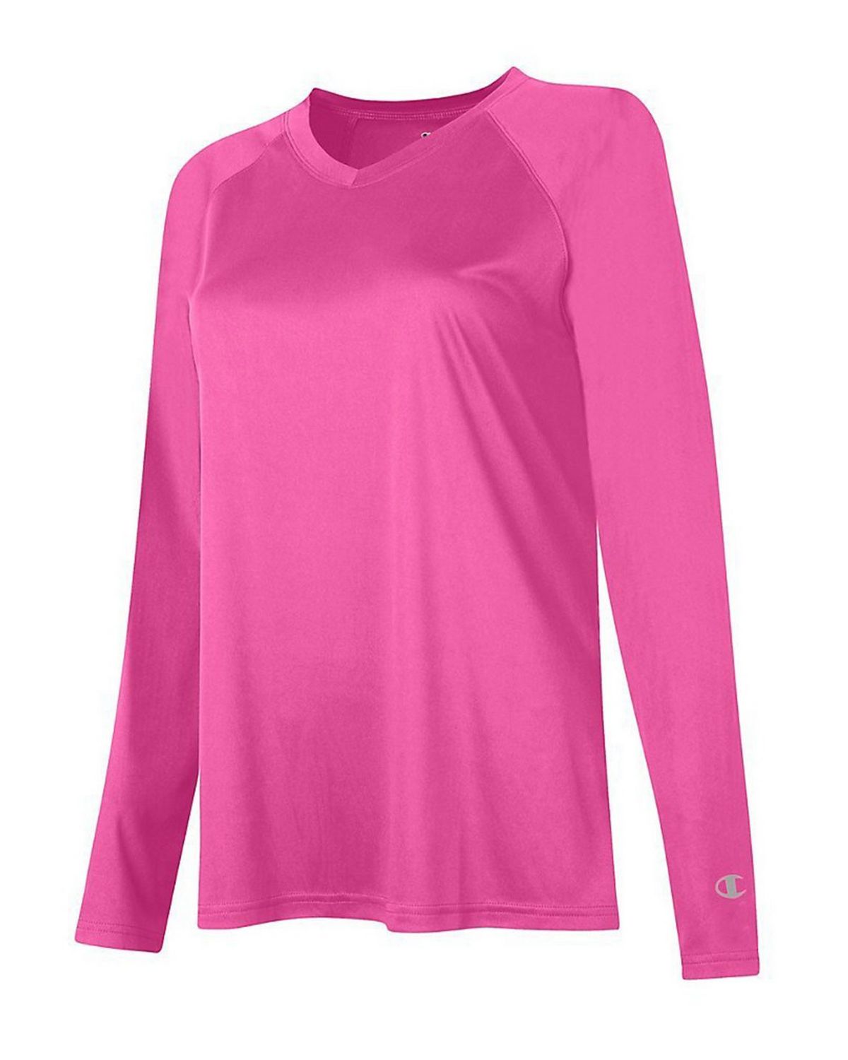 Champion CWA1 Women Essential V-Neck DD Long Sleeve T-Shirt