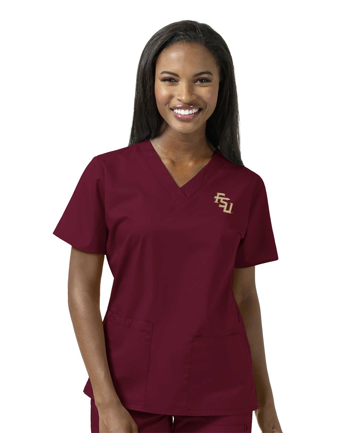 Collegiate 101FSU2 | Collegiate 101FSU2 Women's Fsu Logo 2 V-Neck