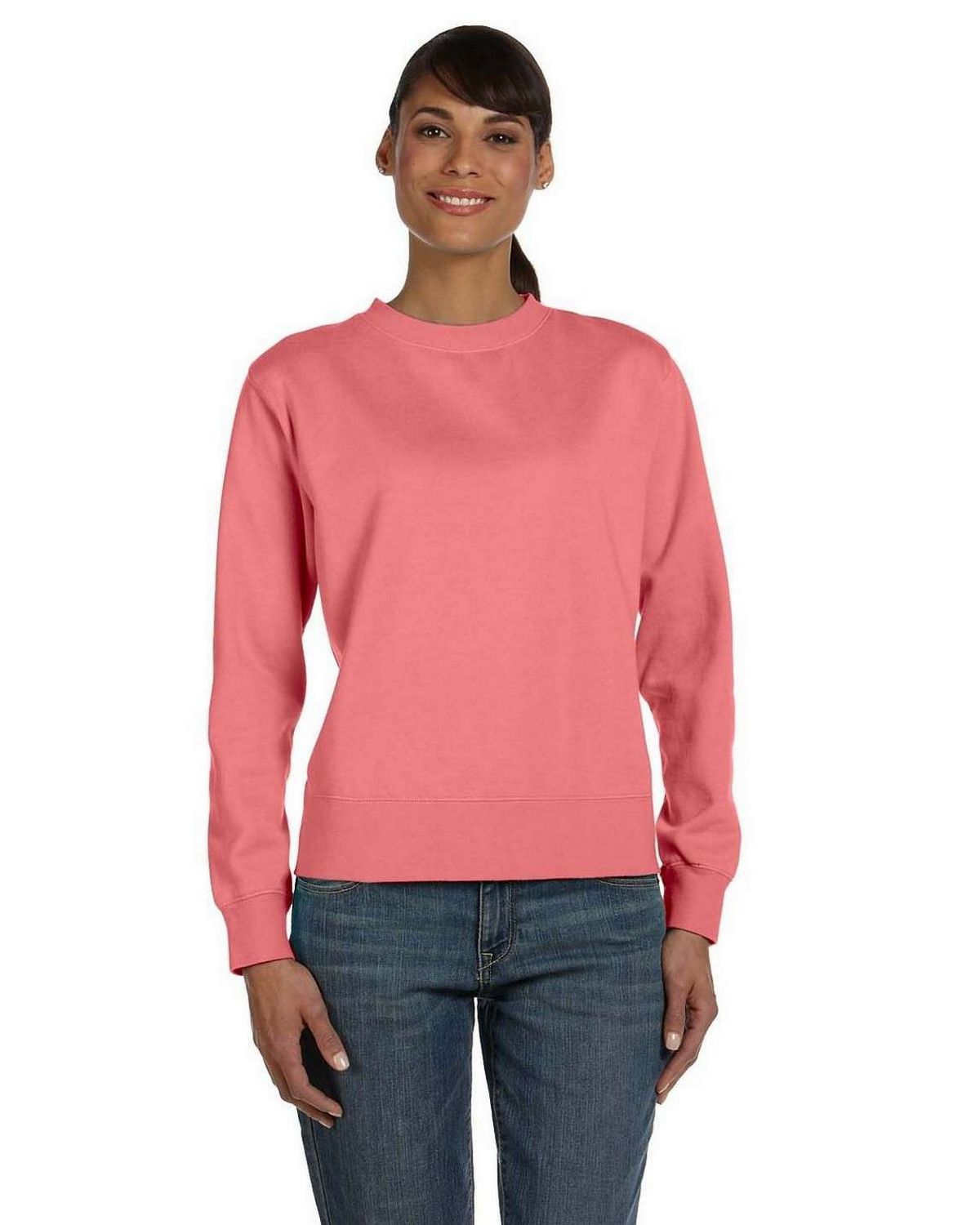 Comfort Colors C1596 Women's Wide Band Crew Neck Fleece