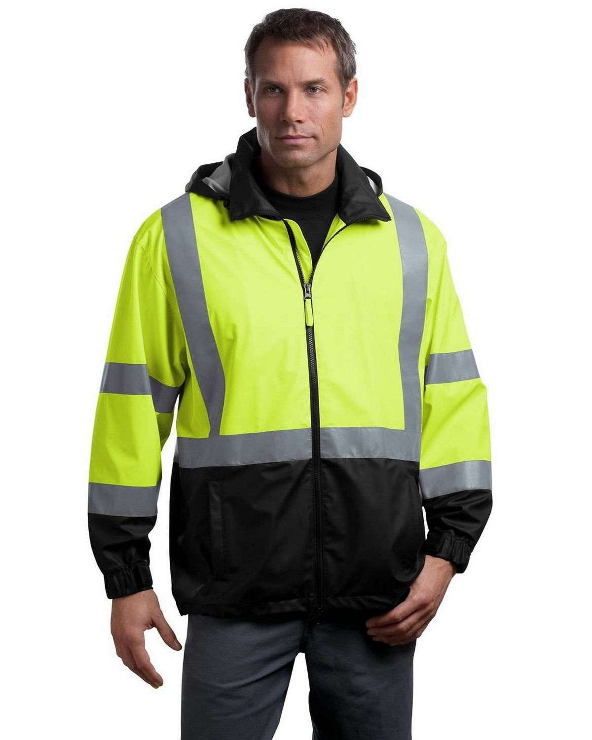 Cornerstone CSJ25 | Cornerstone CSJ25 Men's ANSI Class 3 Safety Windbreaker