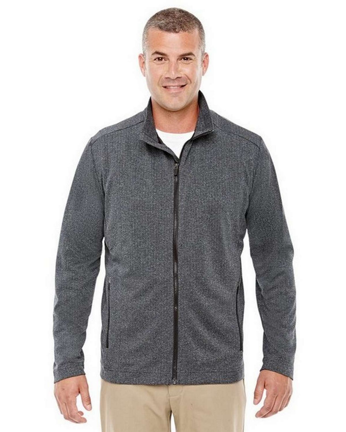Devon & Jones D885 Men's Fairfield Herringbone Full Zip Jacket