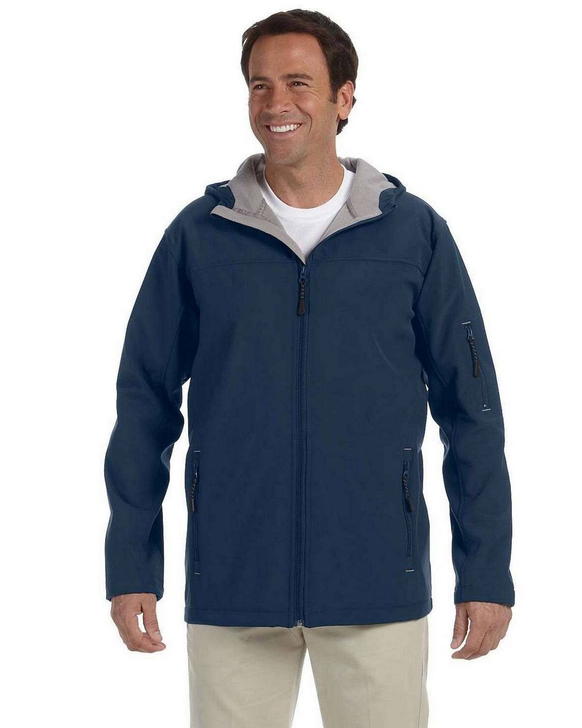 Devon & Jones D998 Men's Hooded Soft Shell Jacket