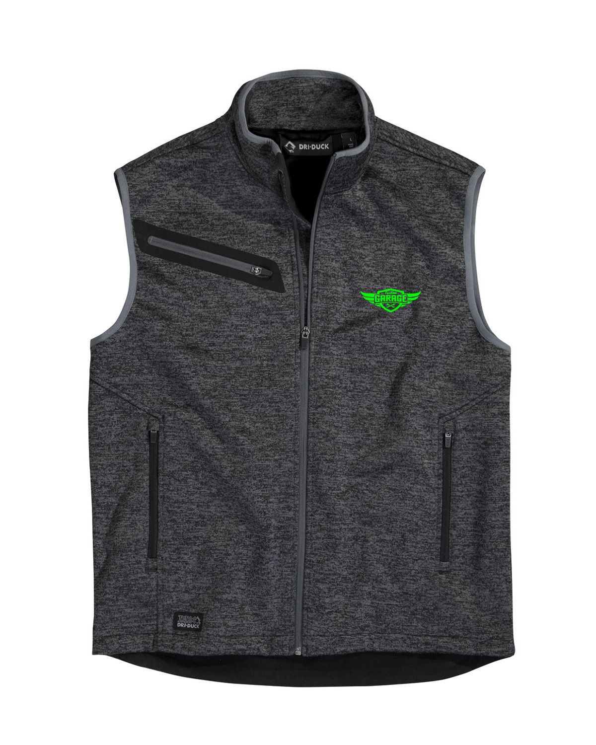 Dri Duck 5317 Compass Bonded Mélange Sweater Fleece Vest