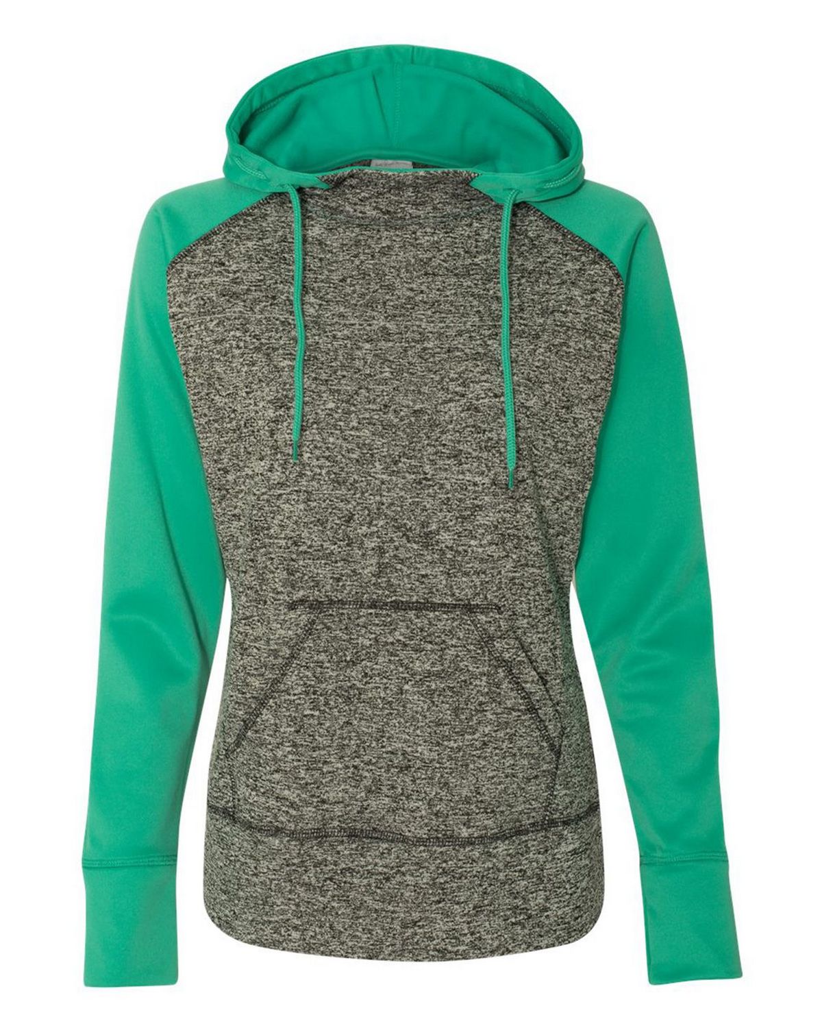 J America 8618 | J America 8618 Women's Colorblock Cosmic Fleece Hooded ...