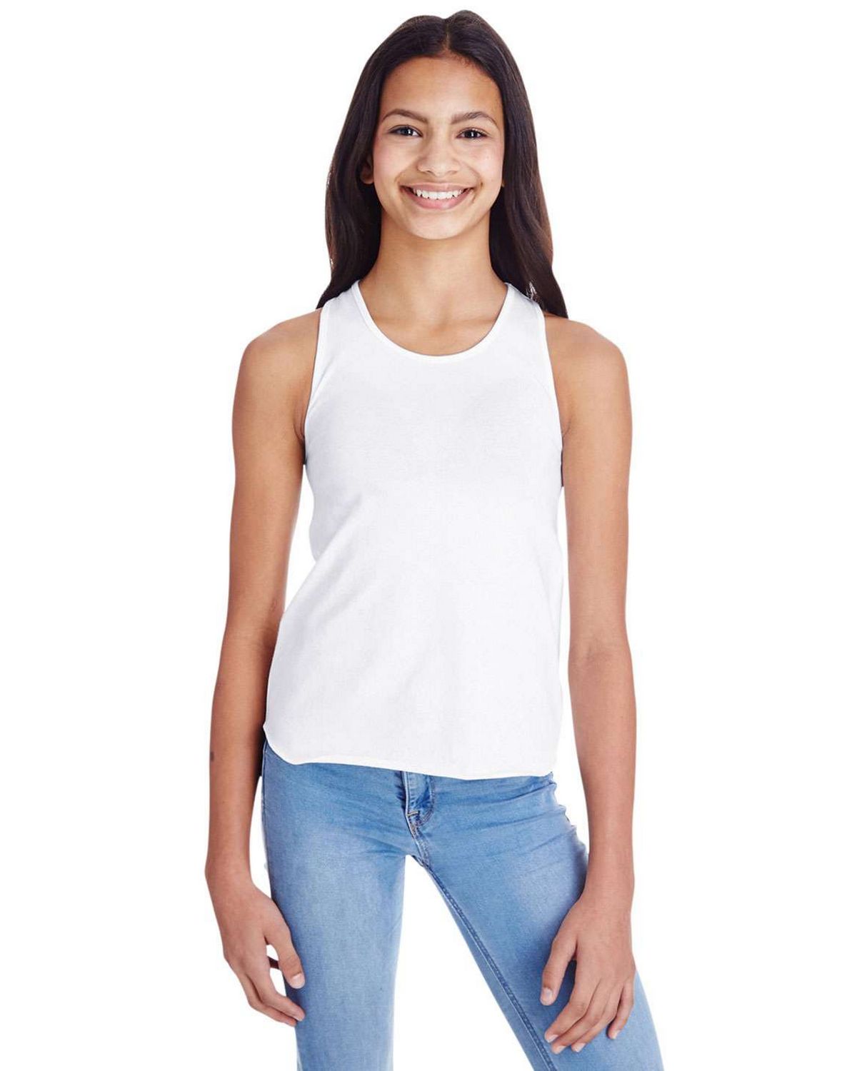 LAT LA2621 | Lat LA2621 Girls Relaxed Racerback Premium Jersey Tank