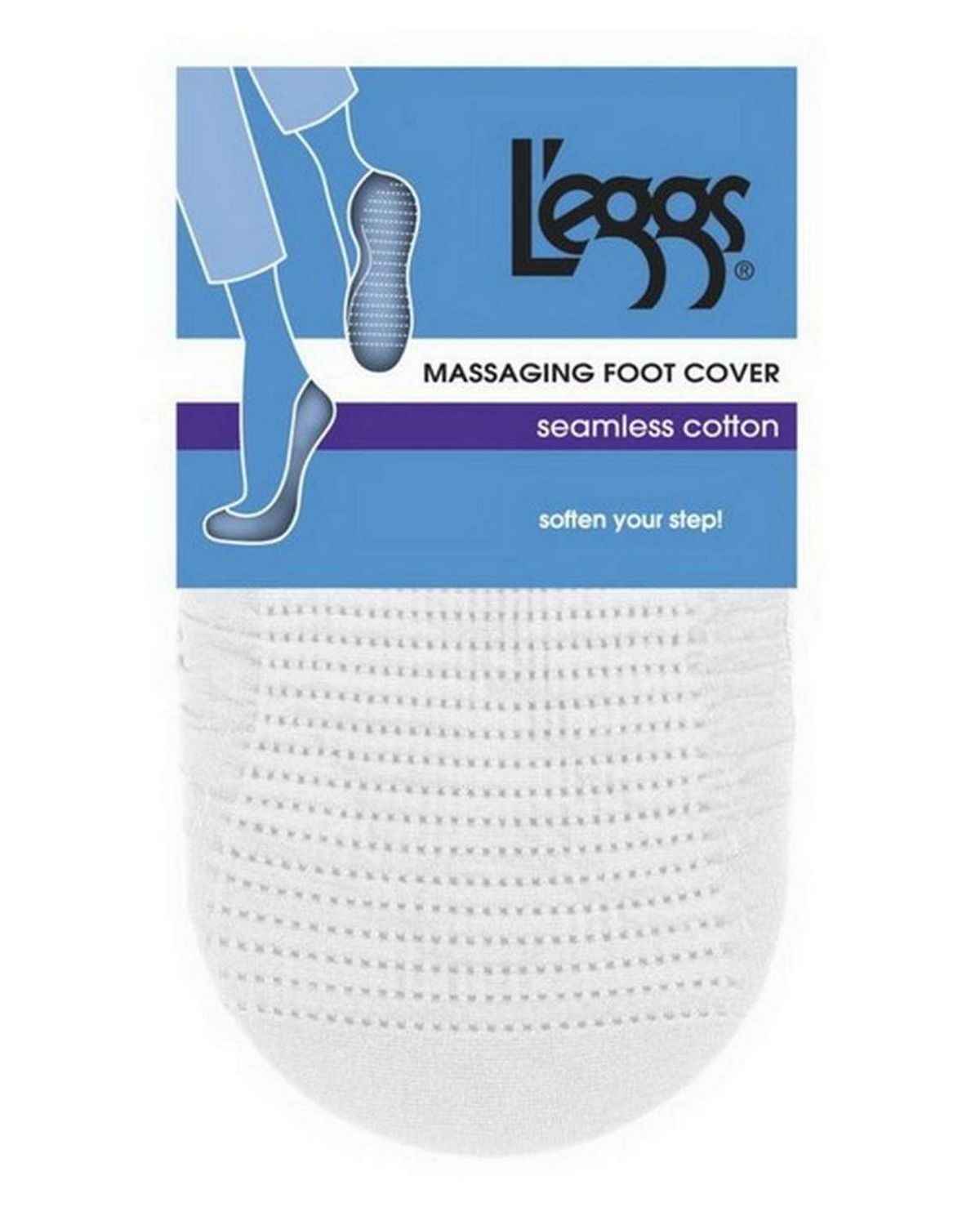 L'Eggs 03926 Massaging Seamless Cotton Foot Cover