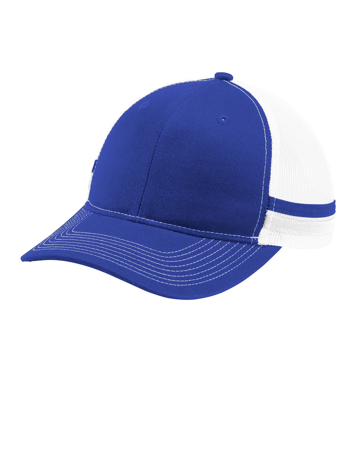 Port Authority C113 Two-Stripe Snapback Trucker Cap