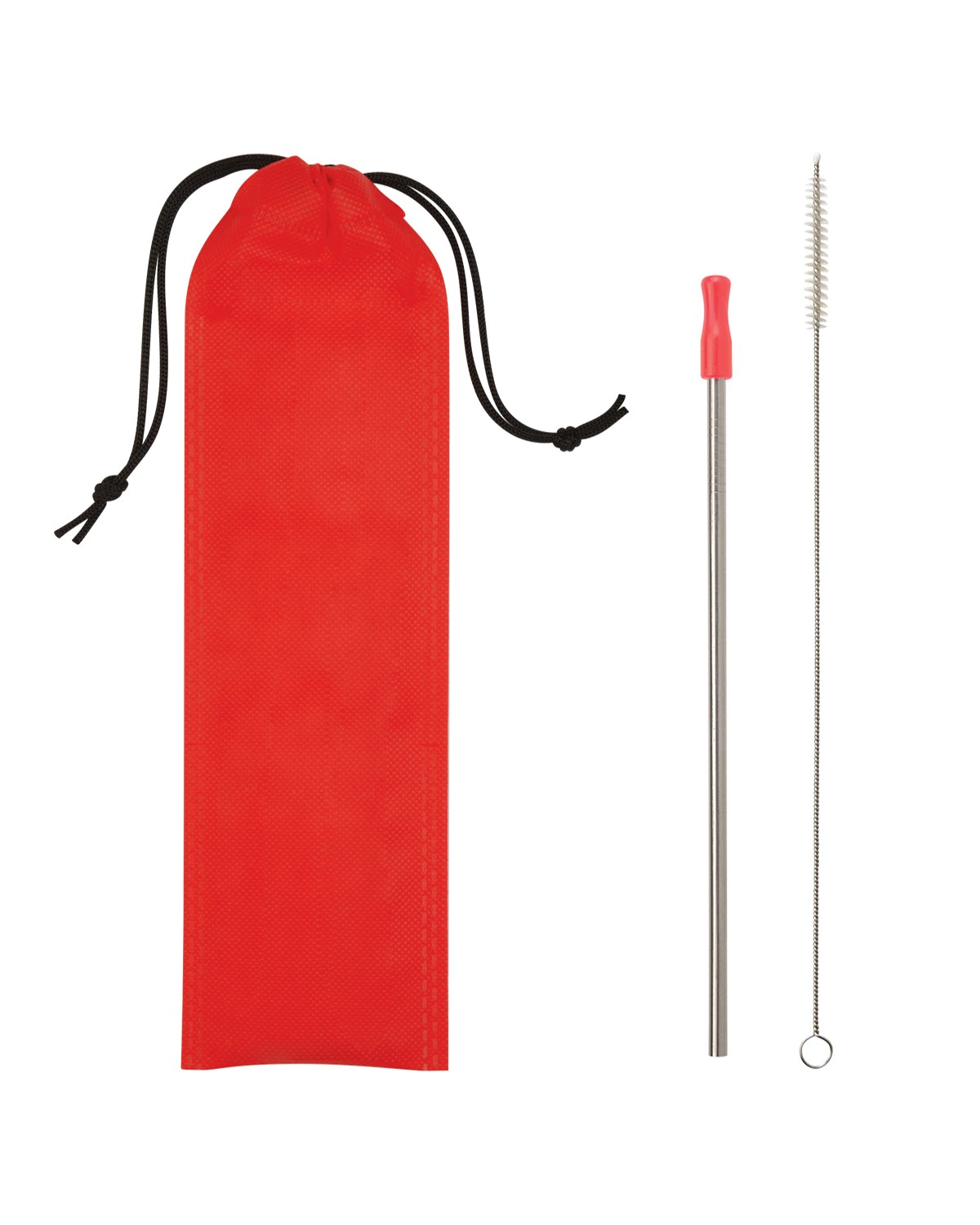 5210 Screen Printed Stainless Steel Straw Kit