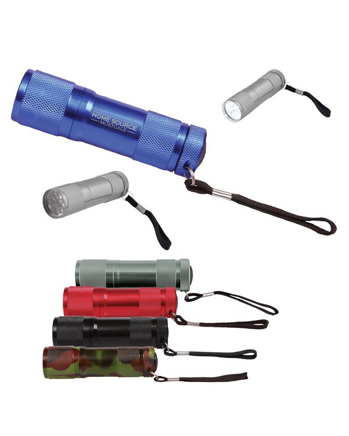 FL209 9 Led Metal Flashlight