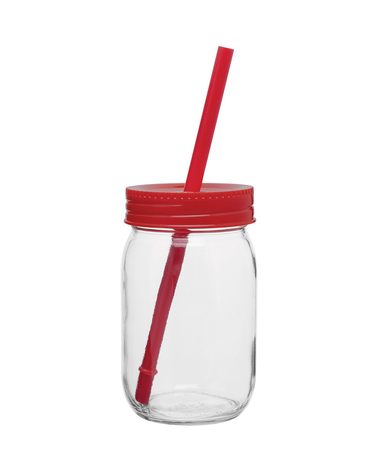 K27156 Screen Printed Mason Jar With Color Lid 16 Oz