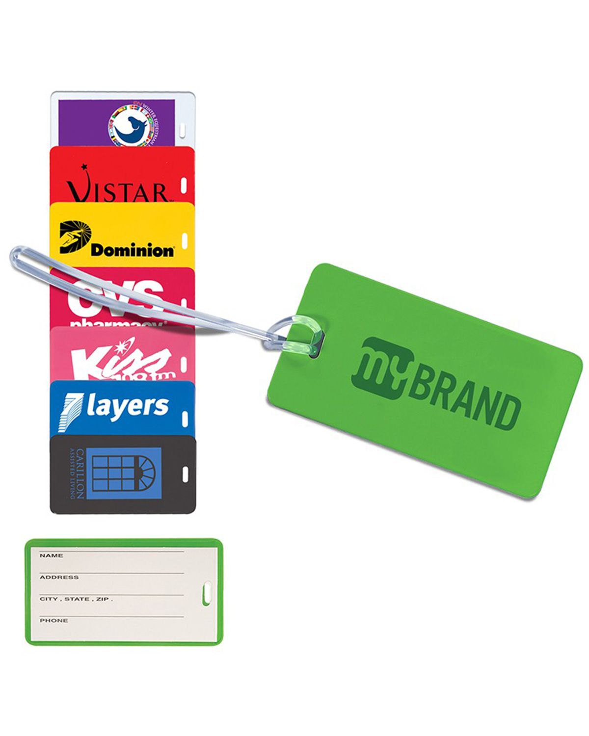 PL-5385 Screen Printed Hi-Flyer Luggage Tag
