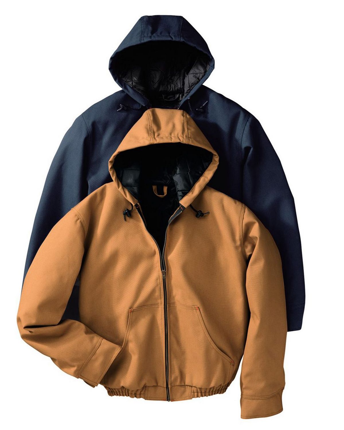 Red Kap JD20 Men's Blended Duck Zip-Front Hooded Jacket