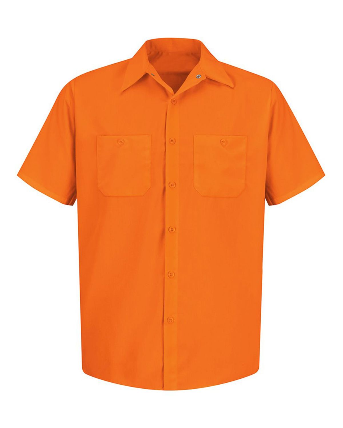 Red Kap SS24L Men's Enhanced Visibility Short Sleeve Work Shirt Tall Sizes