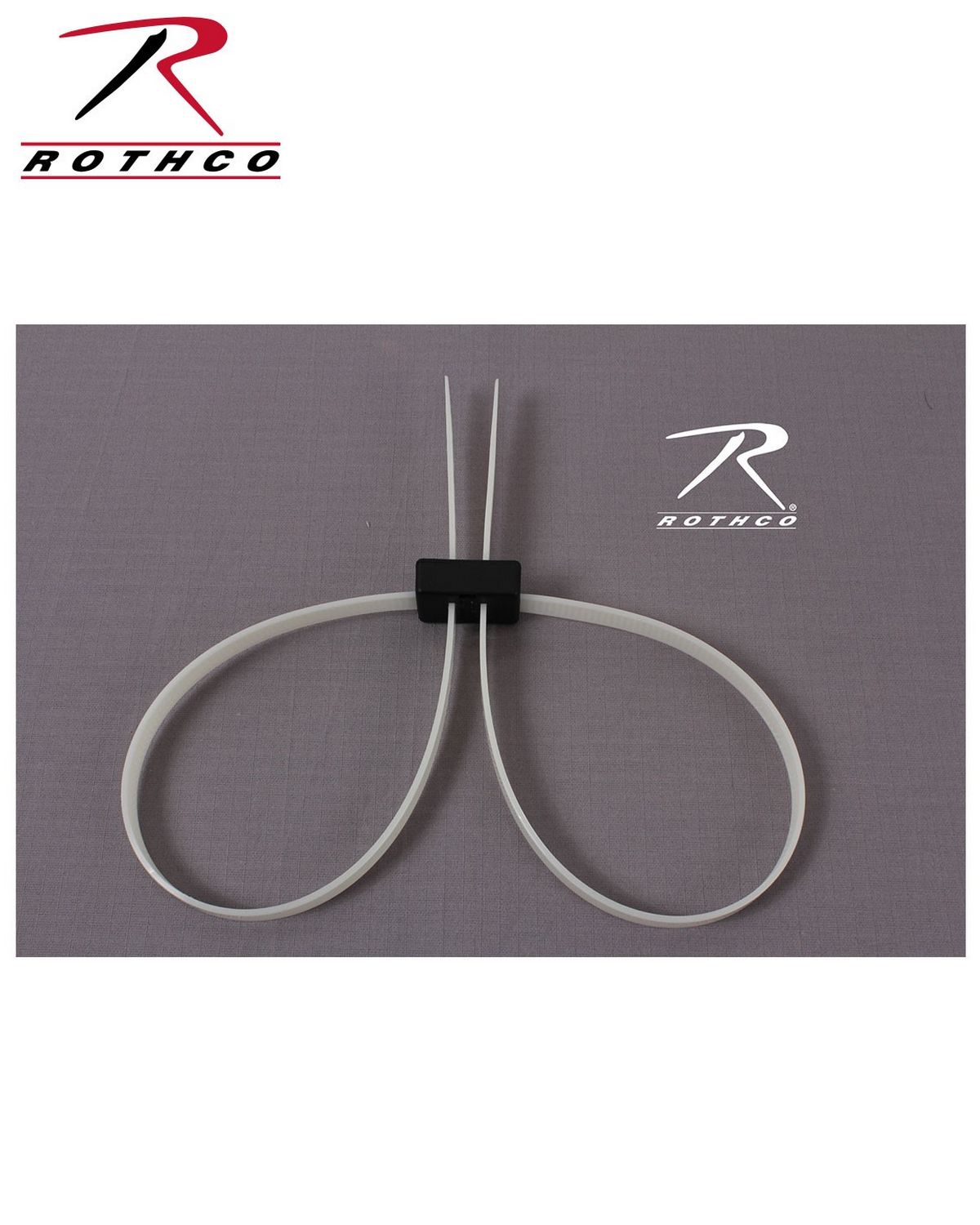 Rothco 1172 EZ Cuff Double-D Loop Disposable Plastic Restraints 10pk