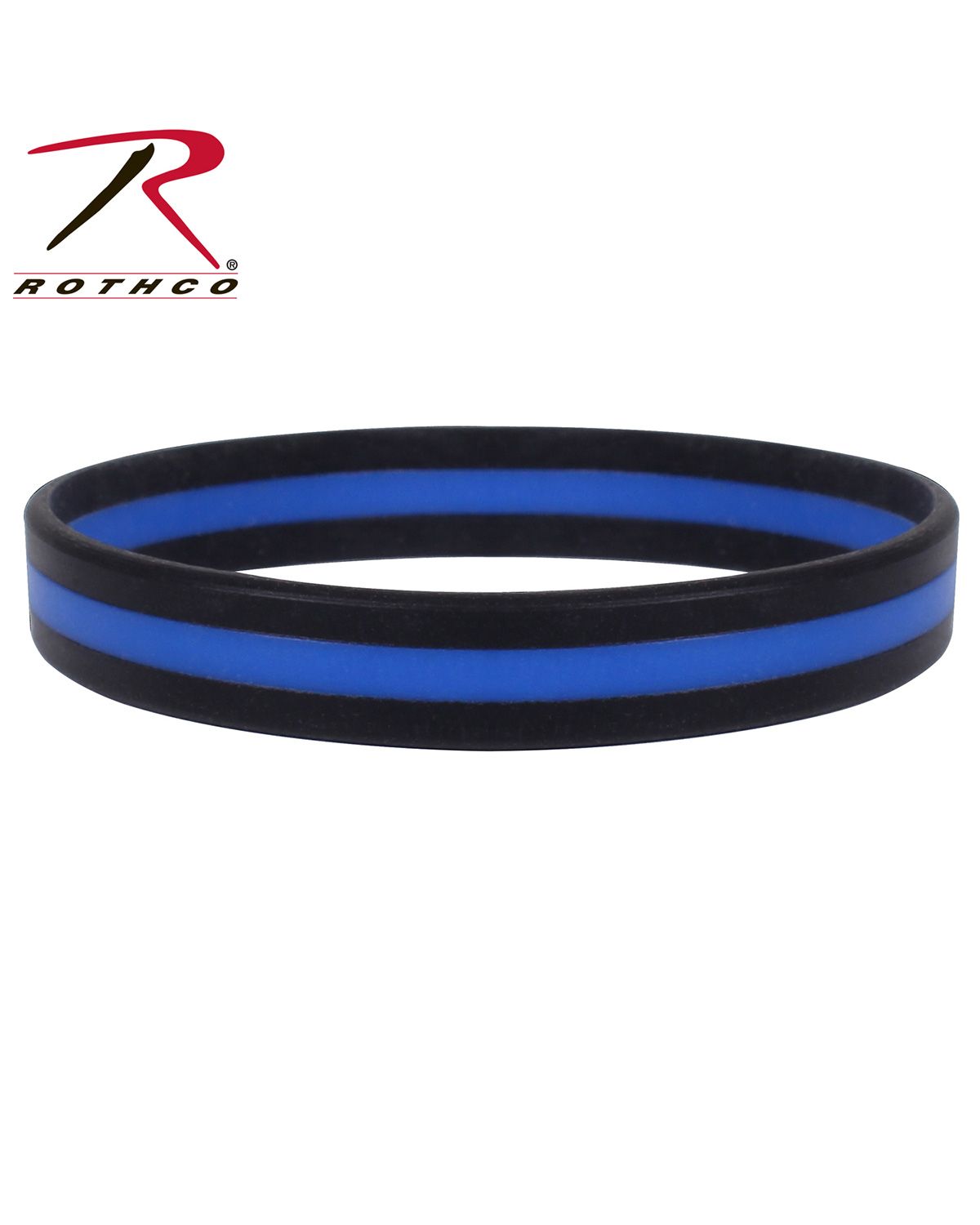 Rothco 1180 | Rothco Silicone Thin Blue Line Bracelet
