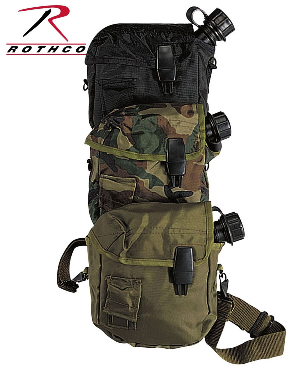 Rothco 1261 | Rothco 1261 G.I. Type Enhanced Nylon 2qt. Bladder Canteen ...