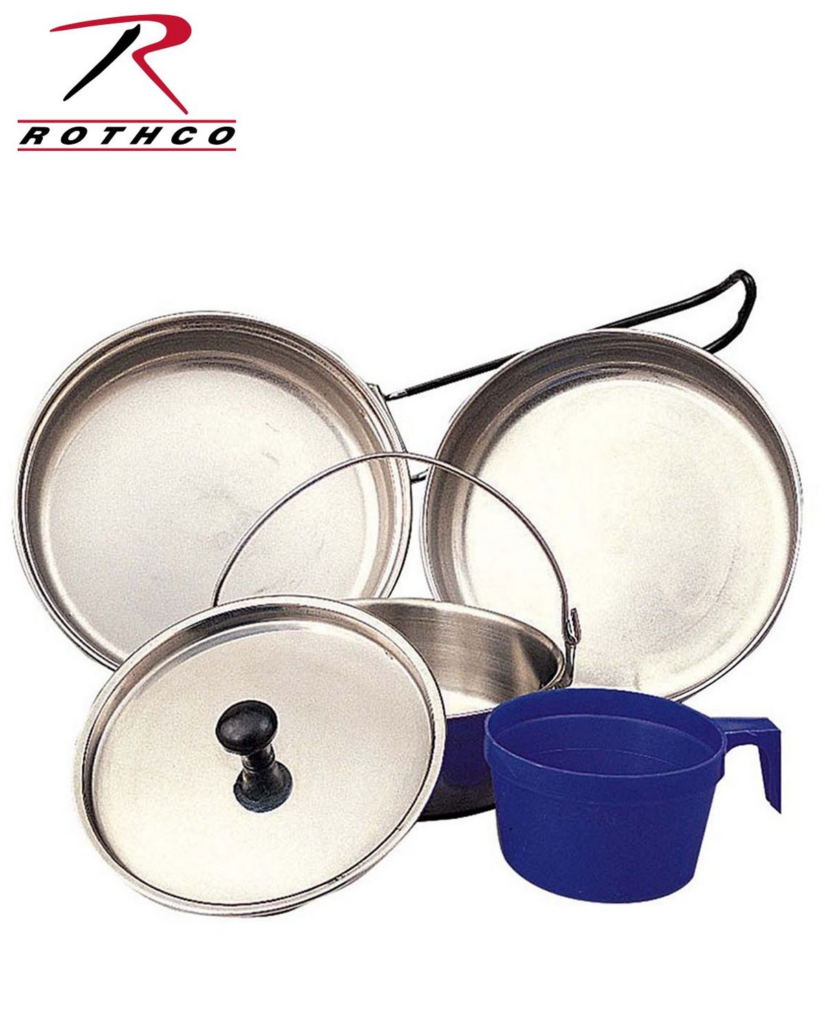 Rothco 169 | Rothco 169 5 Piece Stainless Steel Mess Kit