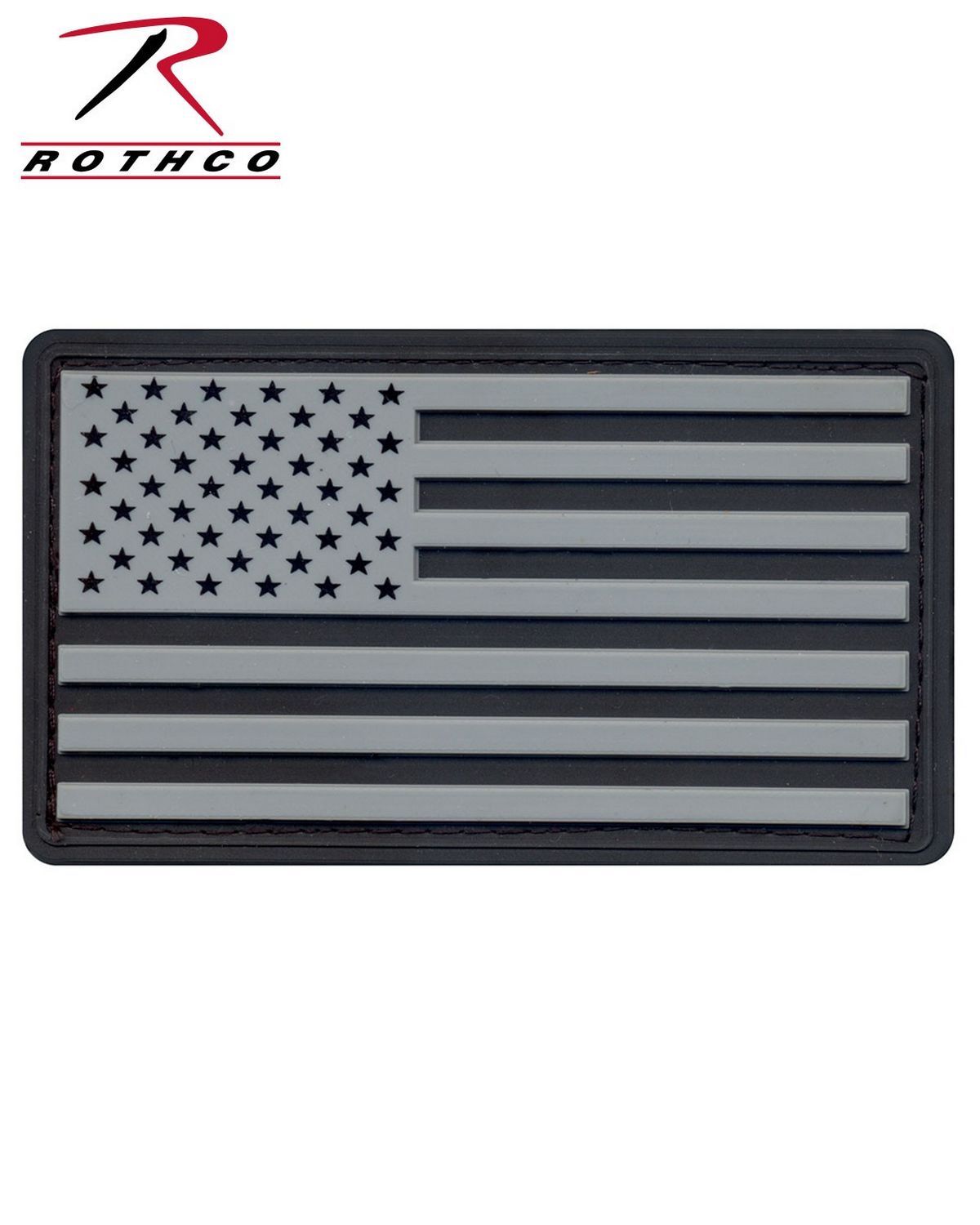 Rothco 27781 | Rothco 27781 PVC US Flag Patch With Hook Back
