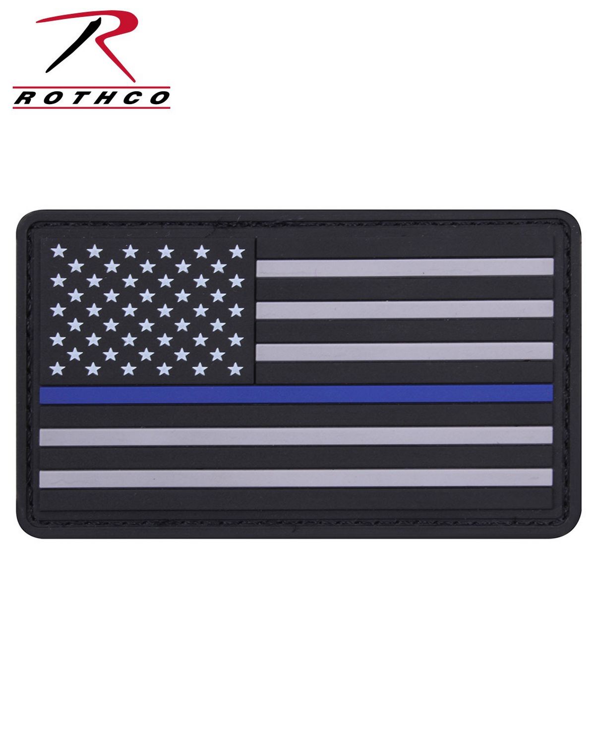 Rothco 27789 | Rothco 27789 PVC Thin Blue Line Flag Patch