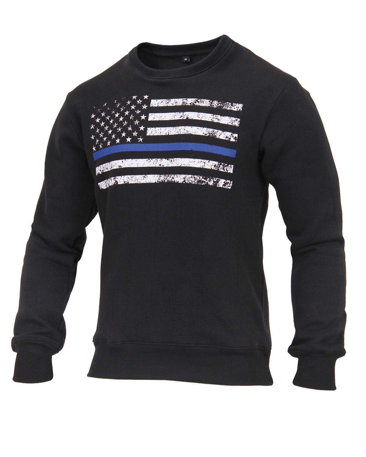 Rothco 2844 | Rothco 2844 Men's Thin Blue Line Flag Crew Neck Sweatshirt