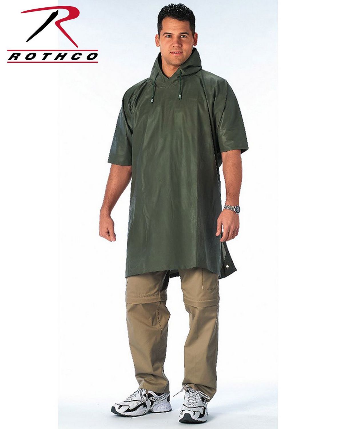 Rothco 3636 | Rothco 3636 Men's O.D Rubber Poncho