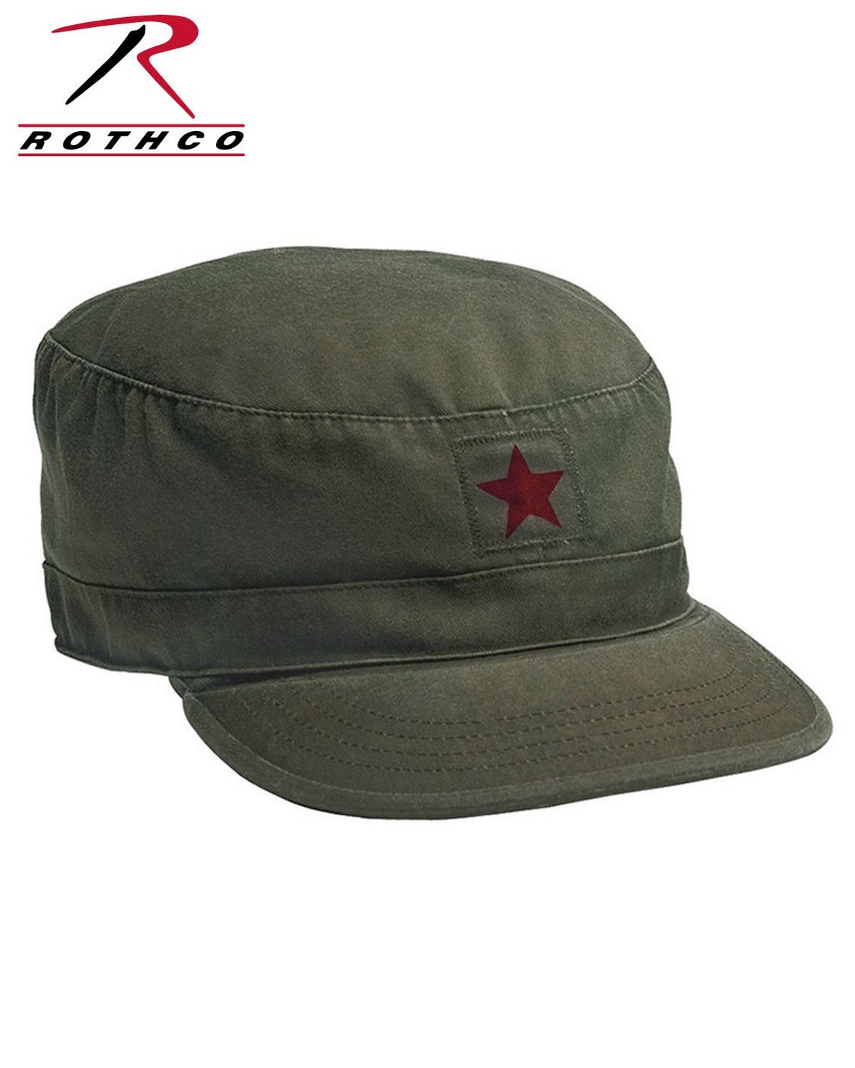 Rothco 4518 | Rothco 4518 Vintage Fatigue Red Star Cap