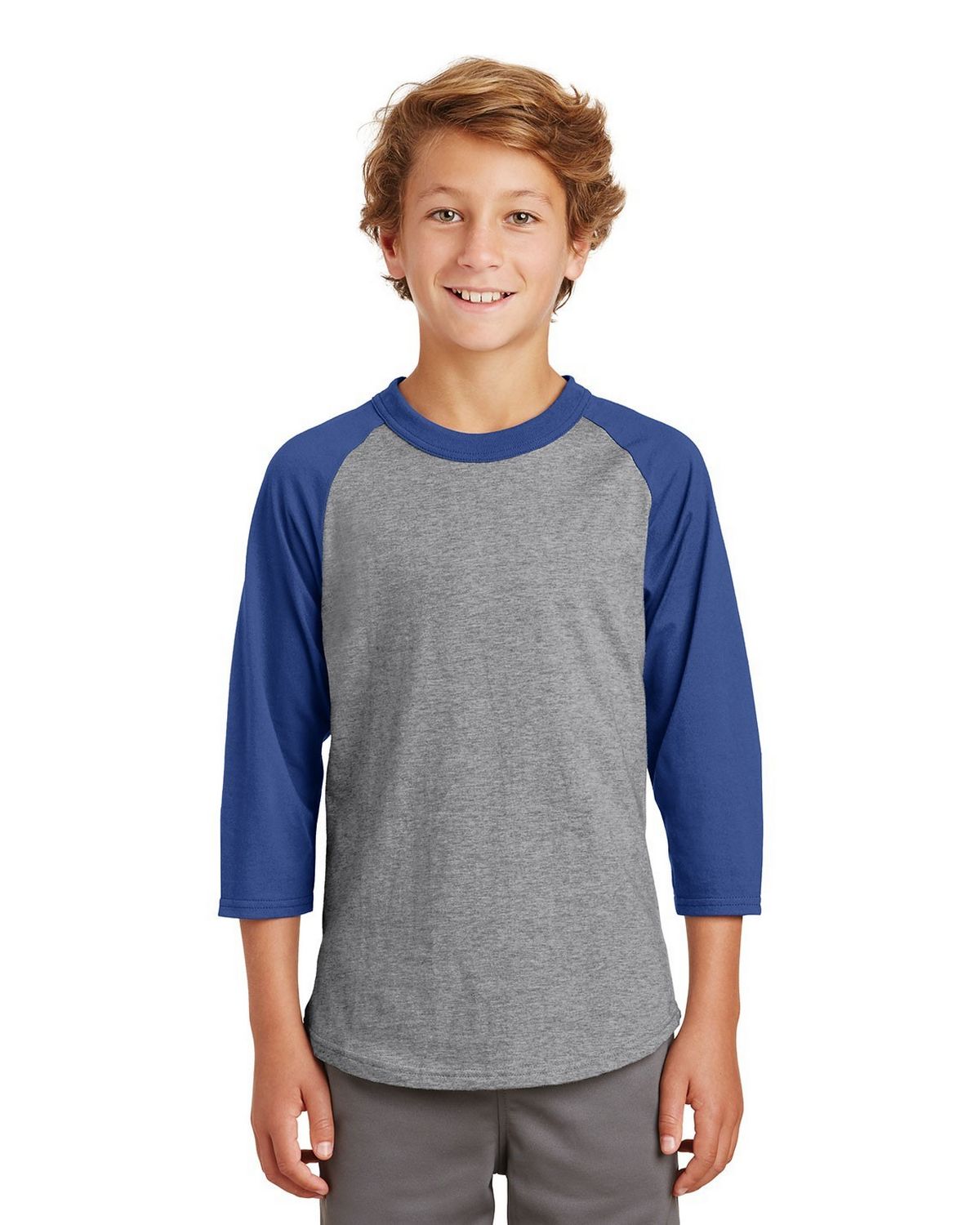 Sport-Tek YT200 Youth Colorblock Raglan Jersey