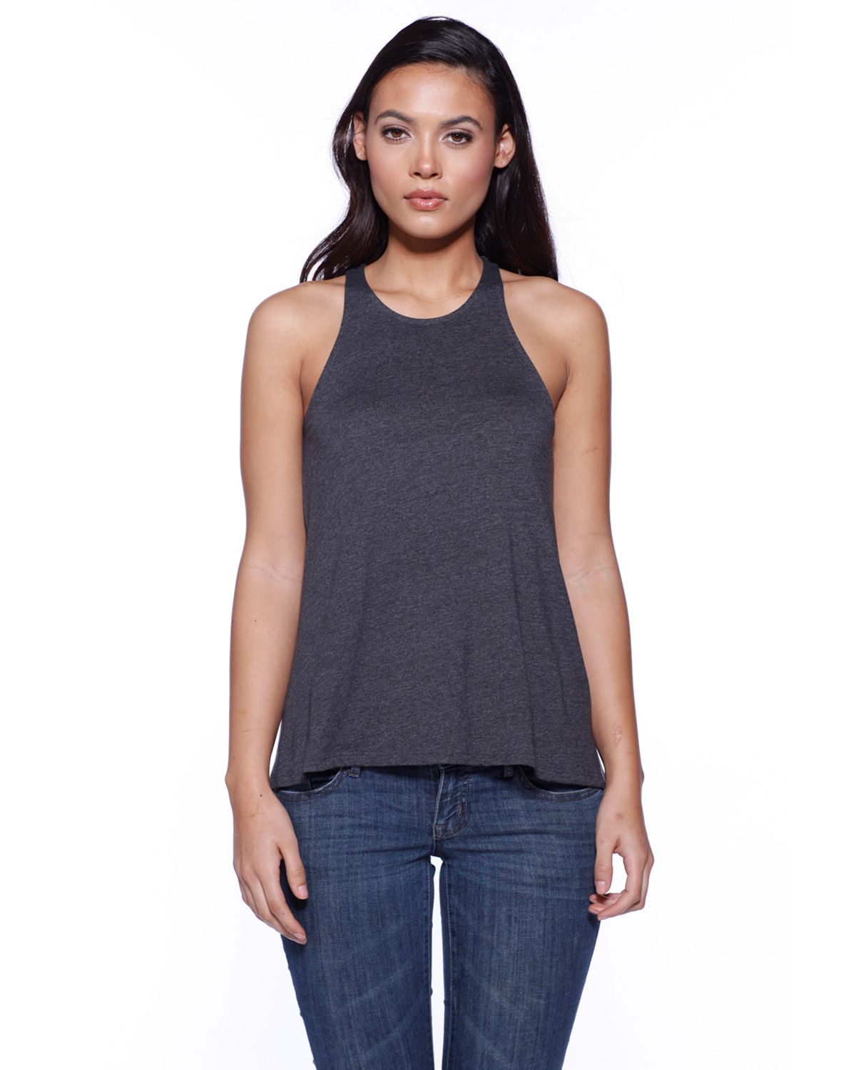 StarTee ST1484 | Startee ST1484 Women's CVC Flared Tank Top