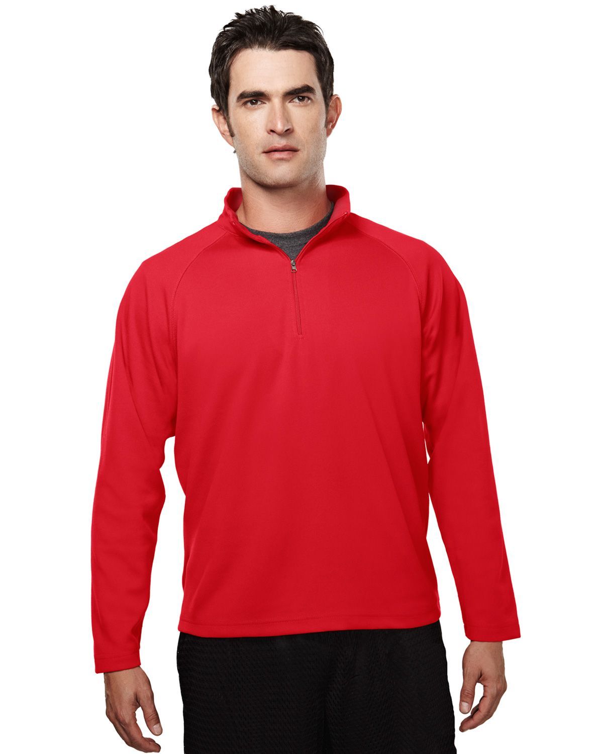 Tri-Mountain Performance 655 Men's Milestone 1/4 Zip Pullover Shirt