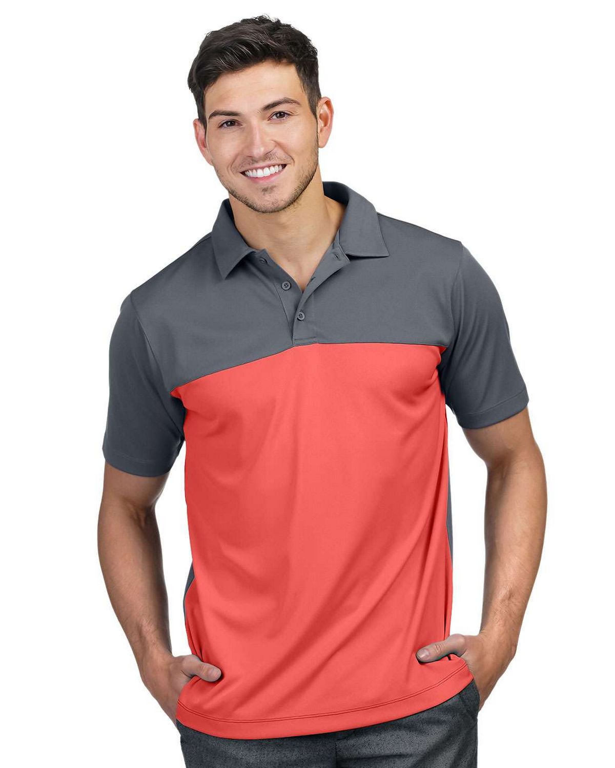 Tri-Mountain Performance K017 Mens 100% Polyester Polo Shirt