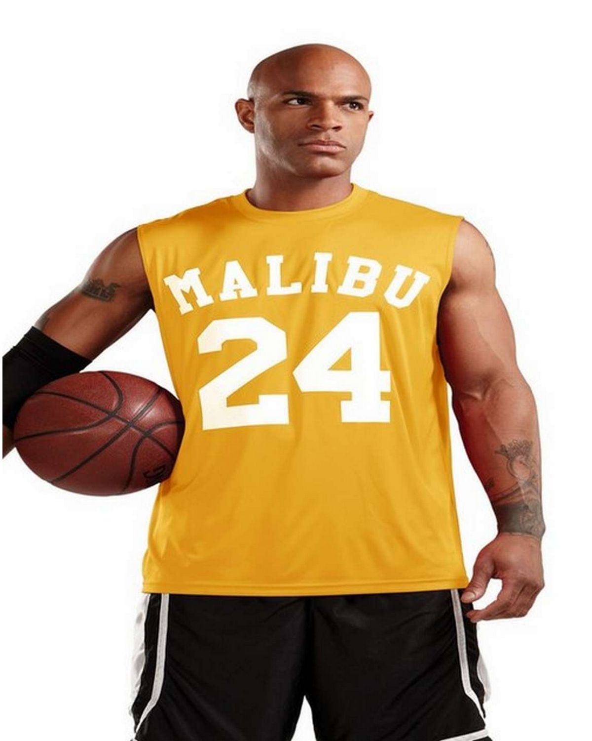 Tri-Mountain Performance K224NS Men's Sleeveless Crew Neck Basketball ...