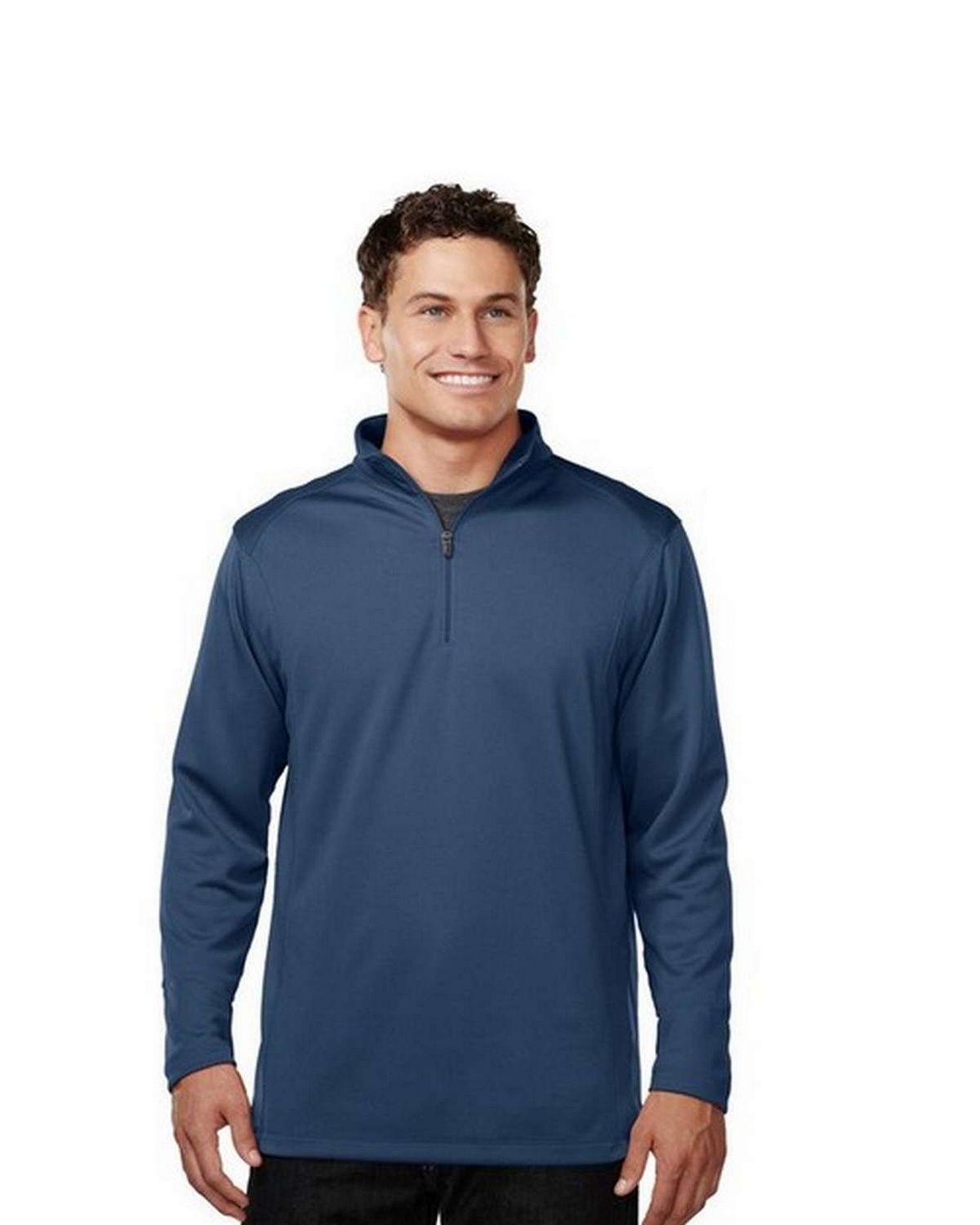 Tri-Mountain Performance K628 Men's 100% Polyester 1/4 Zip Pullover