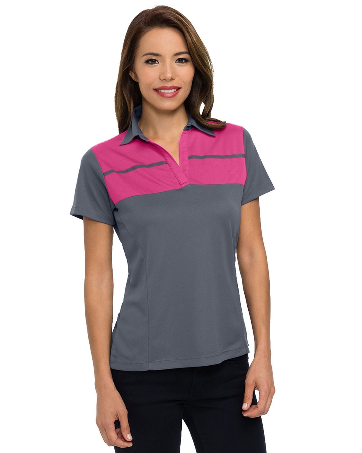 Tri-Mountain Performance Women's KL025 Lady Streak Polo