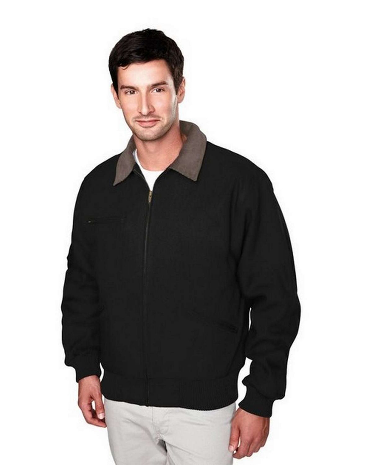 Tri-Mountain 4700 Men's Cotton canvas work jacket with removable wool liner