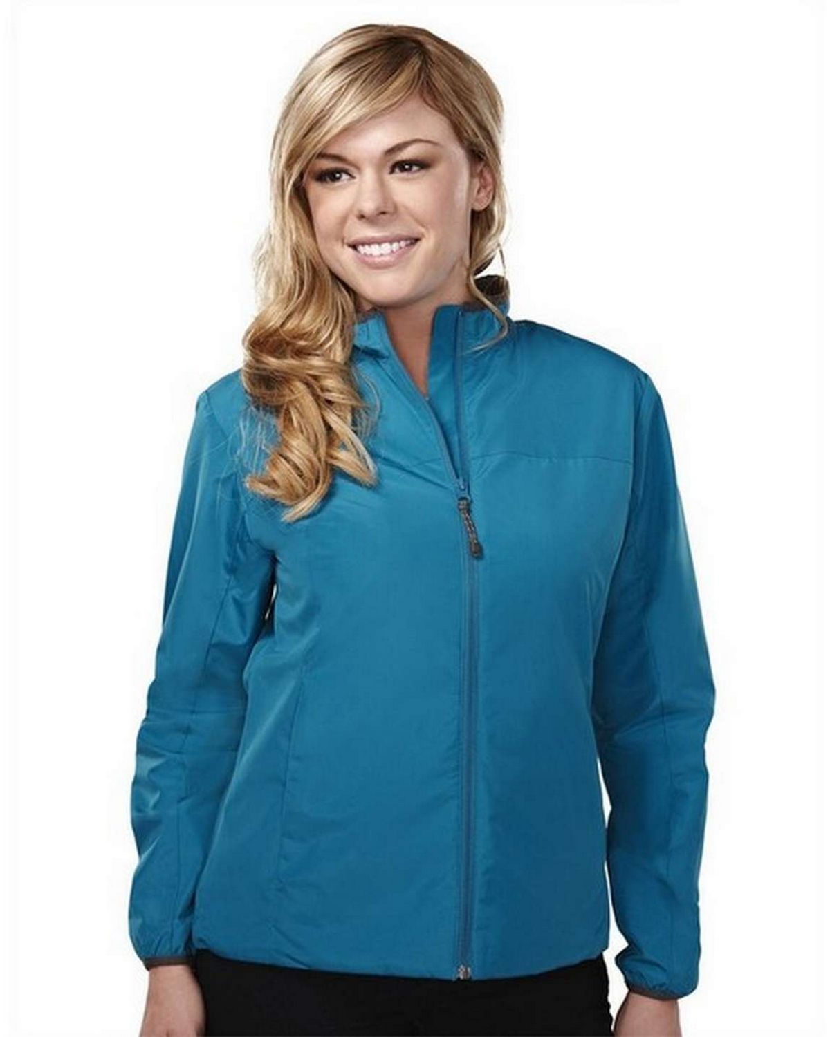 Tri-Mountain 6220 Women's 100% polyester long sleeve jacket with water ...