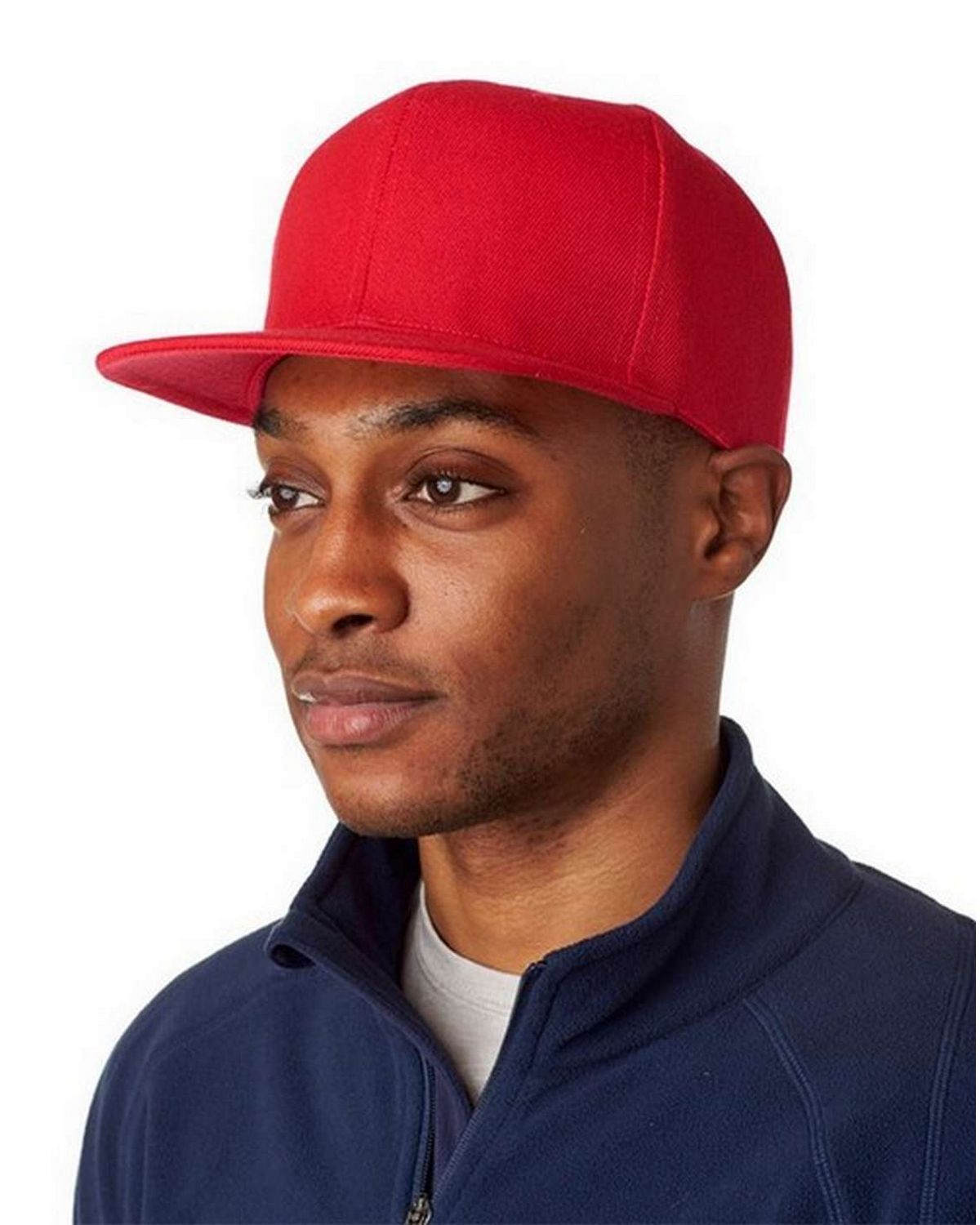 Ultraclub 8160 Flat Bill Cap - Shop at ApparelnBags.com