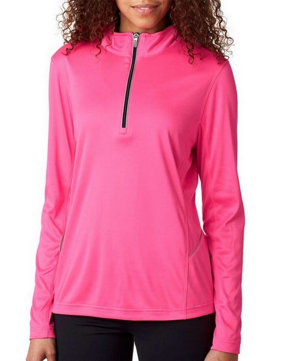 Ultraclub 8230L Ladies' Cool & Dry Sport 1/4-Zip Pullover