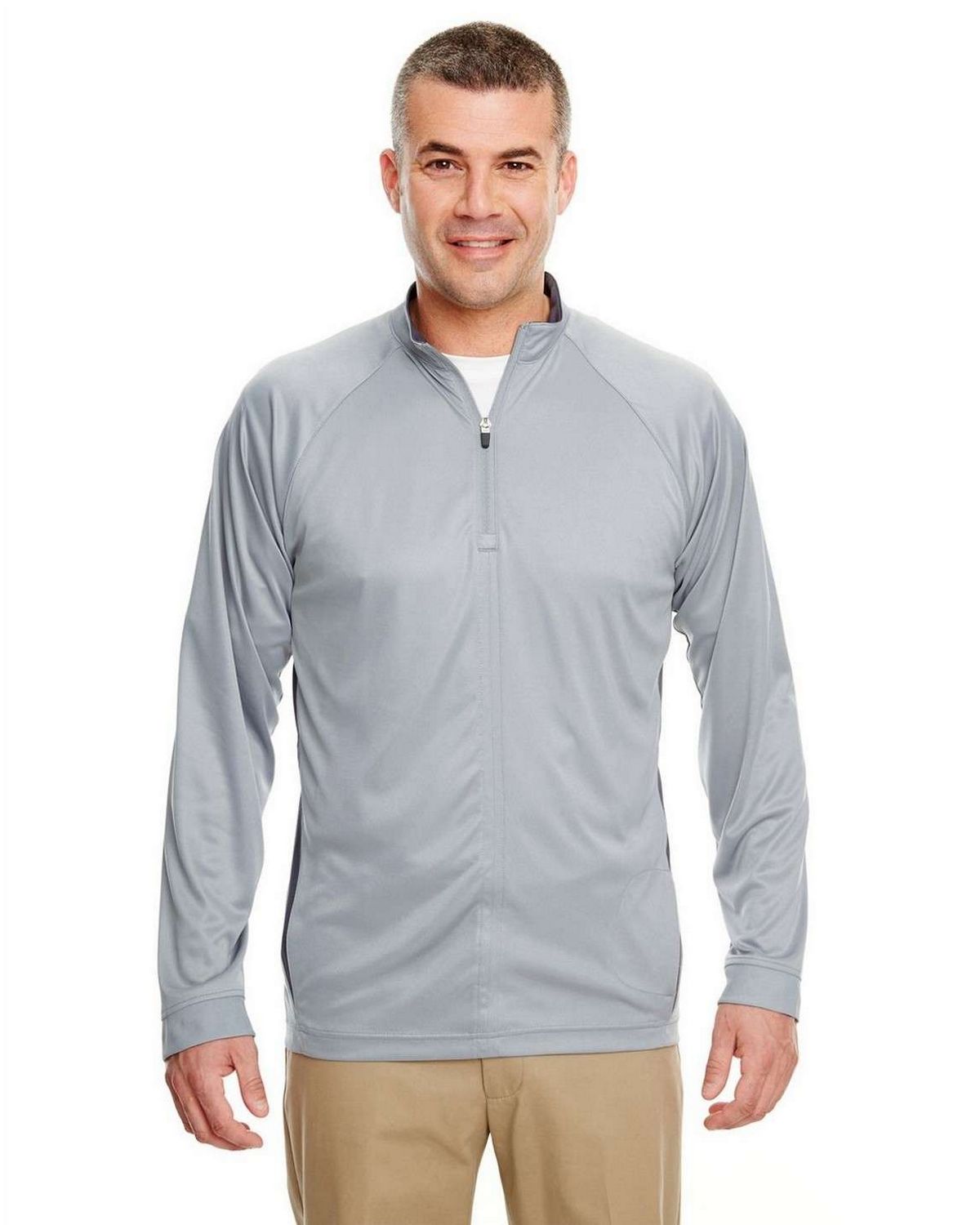 Ultraclub 8432 Cool & Dry Long-Sleeve 1/4 Zip
