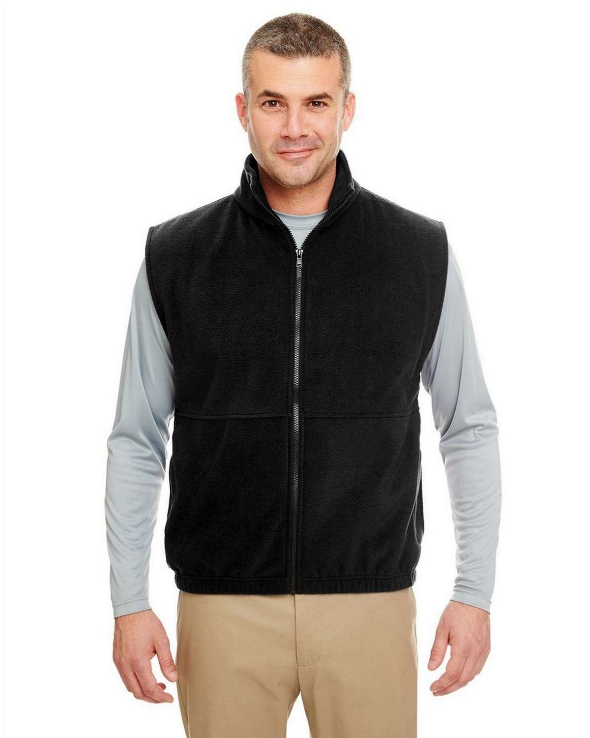 Ultraclub 8486 Men's Full Zip Vest