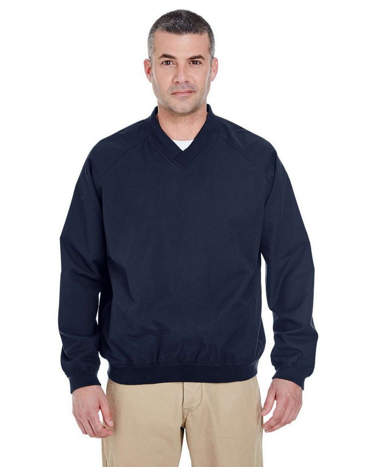 Ultraclub 8926 Men's V-Neck Windshirt