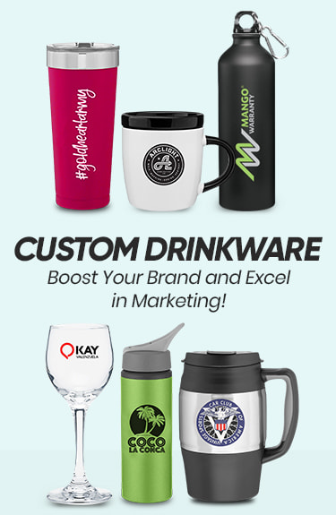 Custom Promotional Drinkware | Personalized Cups, Mugs & More