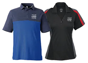 Shop Custom Polo Shirts with logo at ApparelnBags