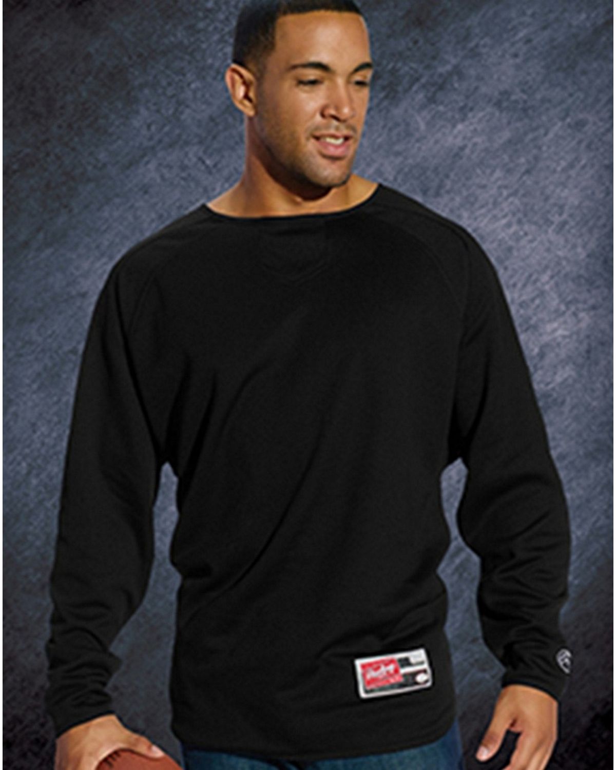 Rawlings RP9705 Adult Flatback Mesh Long Sleeve Fleece Pullover
